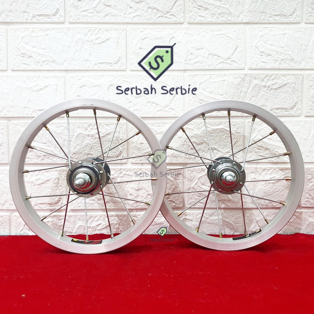 Jual VELG RIMS SEPEDA 12" HITAM TEBAL RODA 12 INCH ALLOY WHEELS SET ...