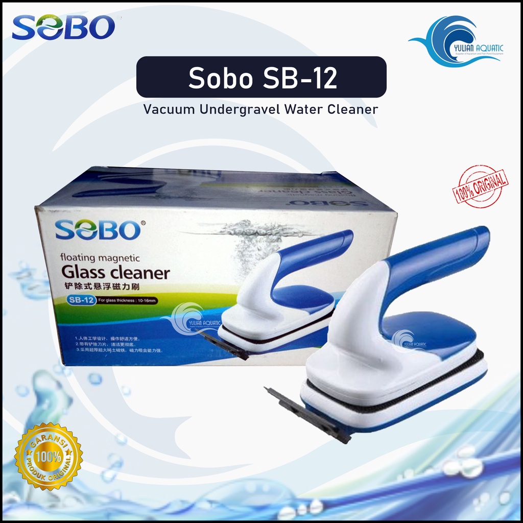 Jual SOBO SB-12 FLOATING MAGNETIC GLASS CLEANER | Shopee Indonesia