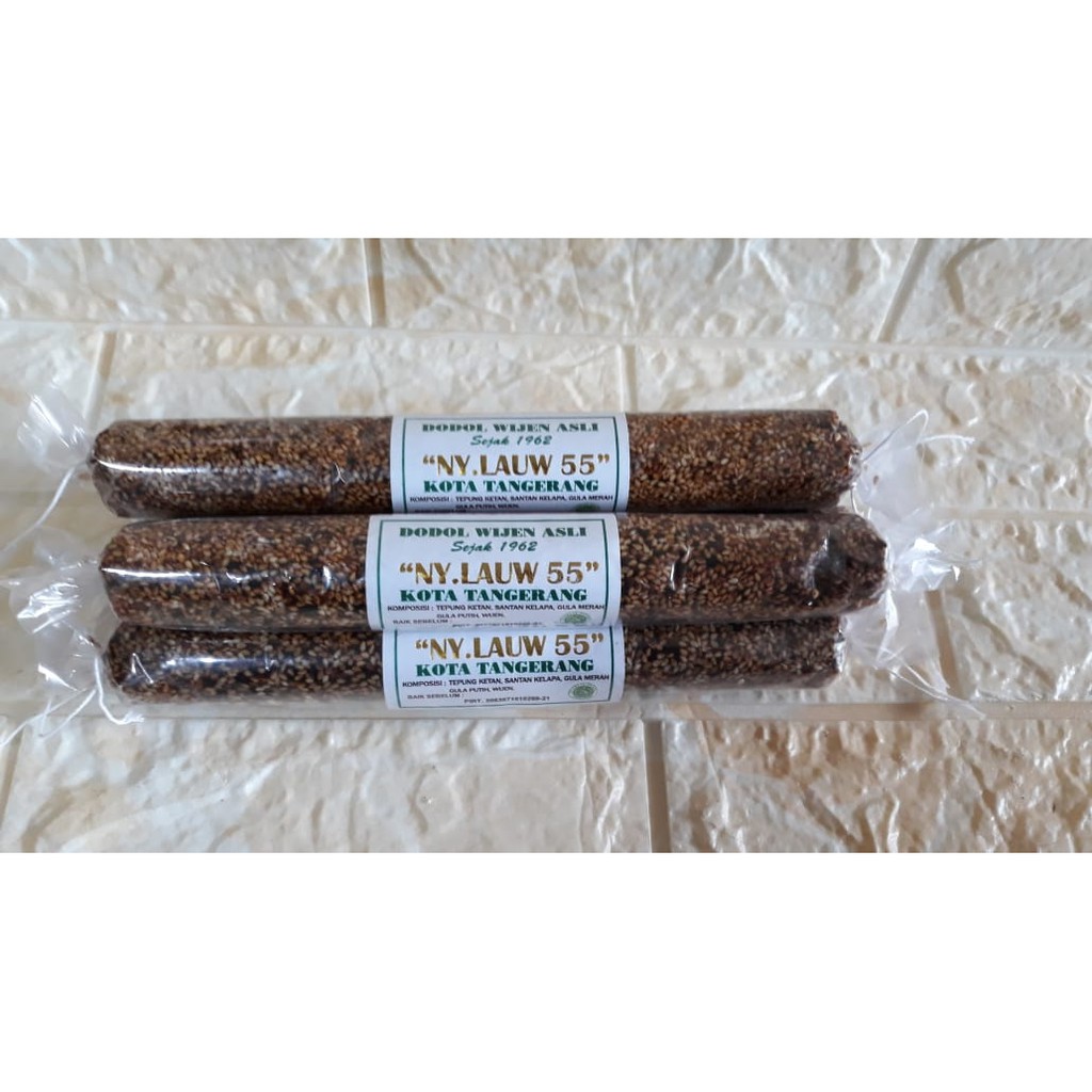 Jual Dodol Wijen Asli Ny Lauw 55 Dodol Betawi Wijen Shopee Indonesia