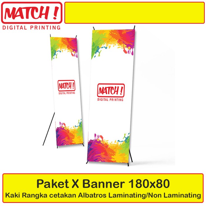 Jual Cetak X-Banner 80x180 Murah Albatros + Rangka - doff Elegan ...