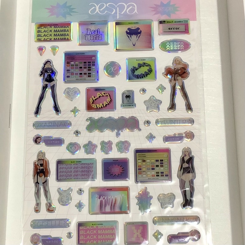 Jual Sticker Only Epoxy Aespa Official (Ready Ina) | Shopee Indonesia