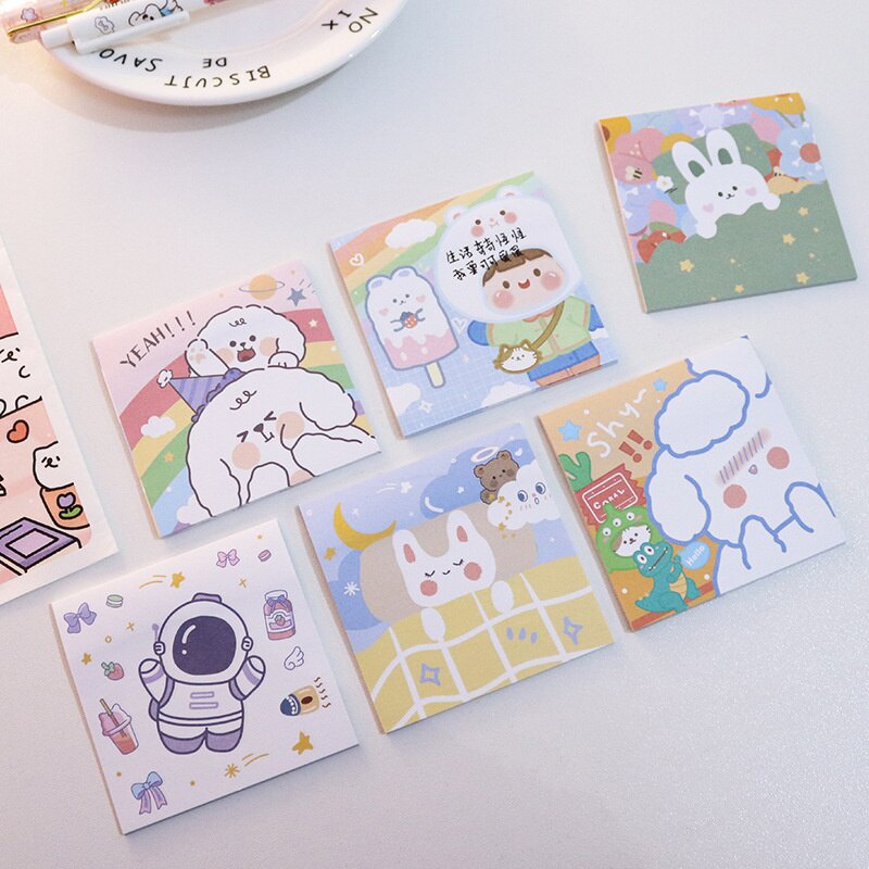 Jual G-01 memo sticky notes isi 20 lembar lucu aesthetic/estetik untuk ...