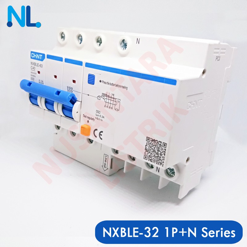 Jual RCBO CHINT Type NXBLE - 63 3P + N 6kA 30mA | Shopee Indonesia