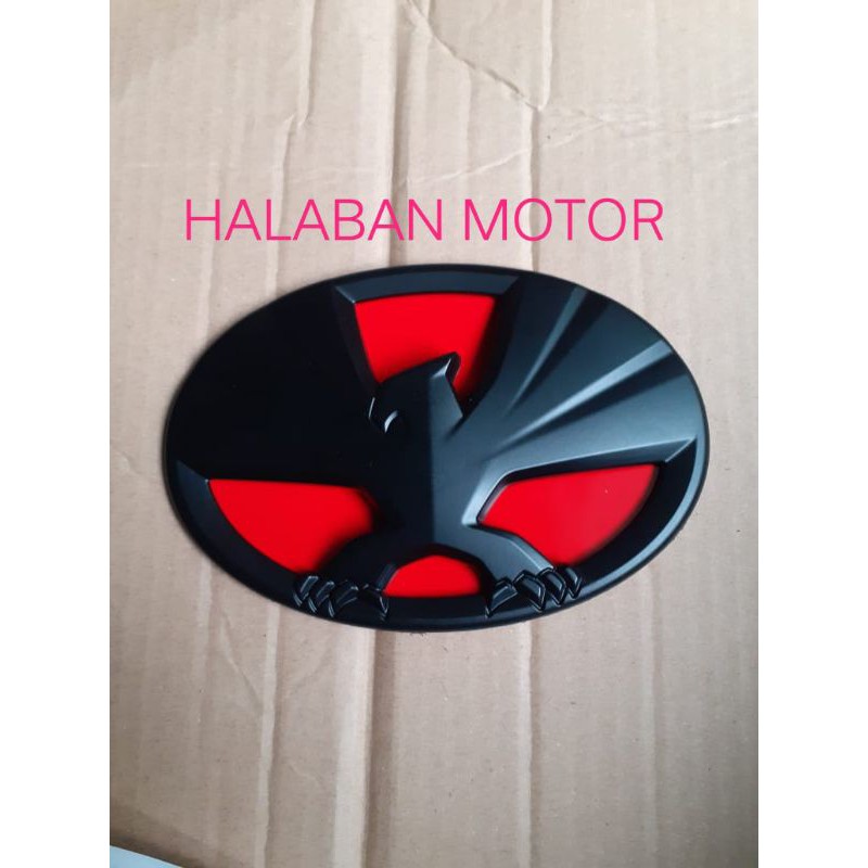 Jual emblem grill logo garuda hitam doff begron merah Toyota calya ...