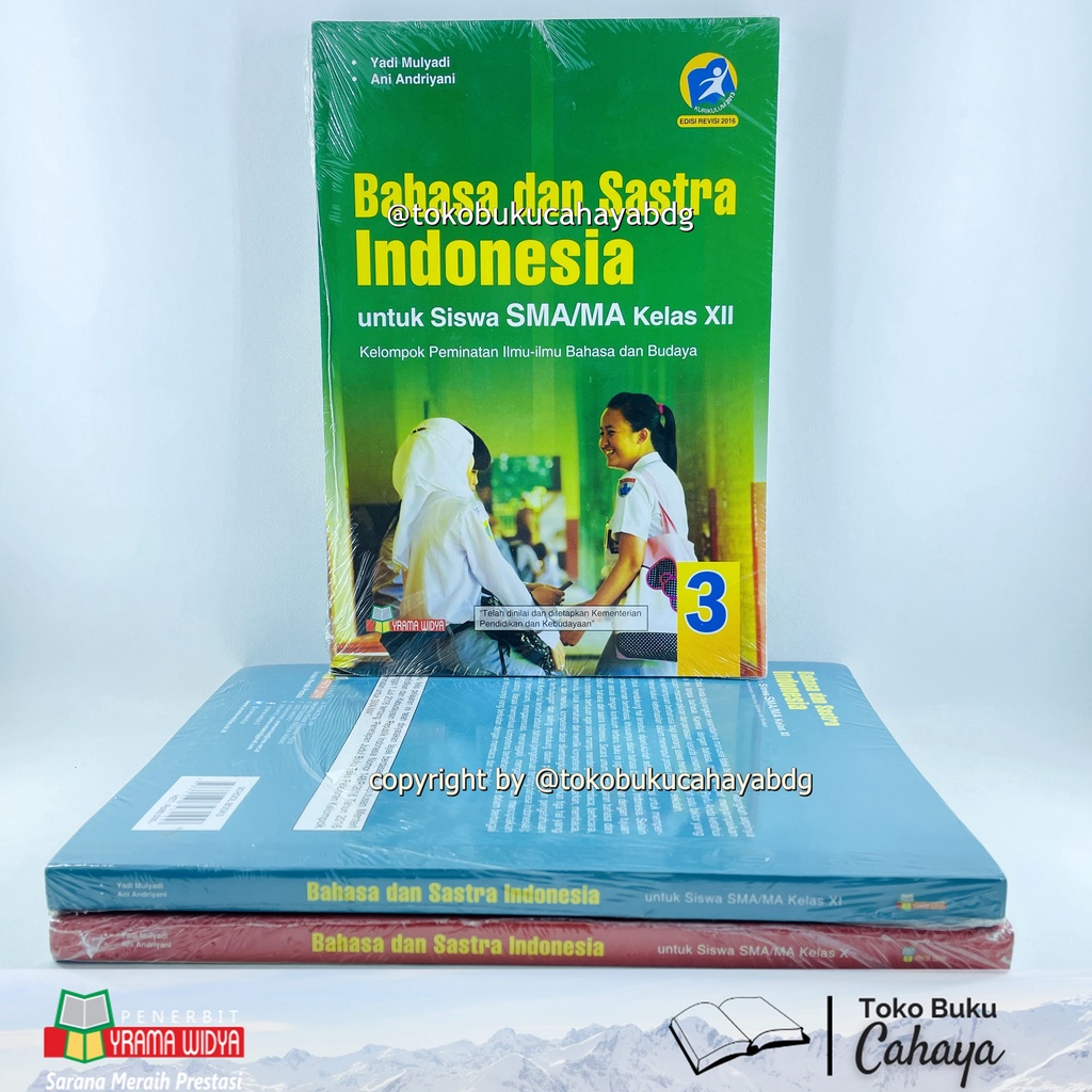 Jual Buku Bahasa Dan Sastra Indonesia Untuk Siswa SMA/MA Kelas XII / 12 Peminatan Yrama Widya ...