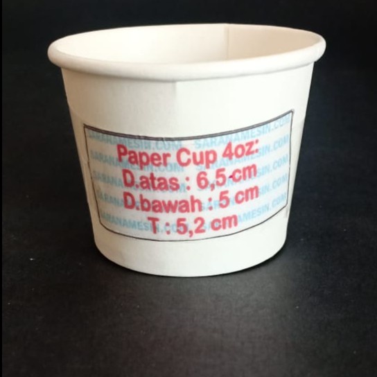 Jual (ISI 50) Paper Cup Hot Gelas Kertas Panas 4 oz Pendek MP | Shopee ...