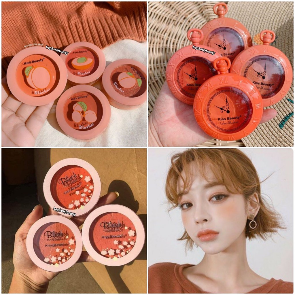 Jual KISS BEAUTY BLUSHER YOUR FACE ON 3 VARIAN KEMASAN BULAT | Shopee ...