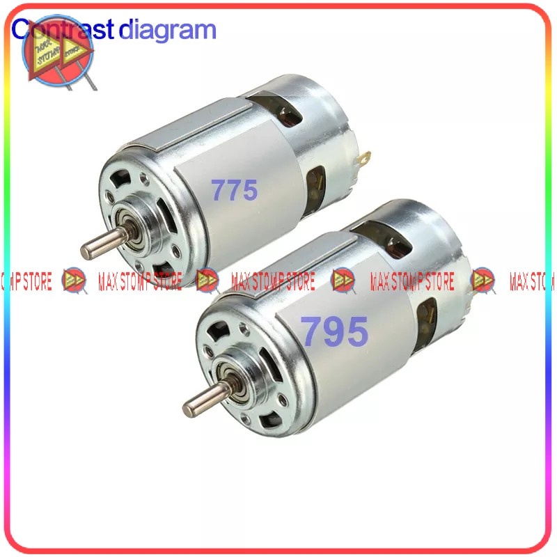 Jual Dinamo Motor DC 795 High Torque 12V Speed Dinamo Double Bearing ...