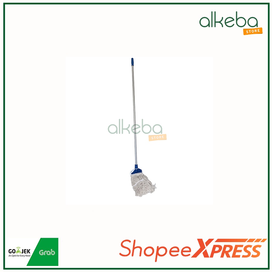Jual Mop pel Set Komplit kain putih standar / tongkat + frame mop ...