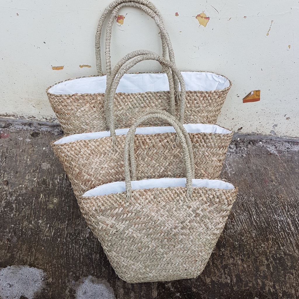 Jual Tas Anyaman Kerajinan Pandan Mendong Oval Etnik Wanita Tradisional ...