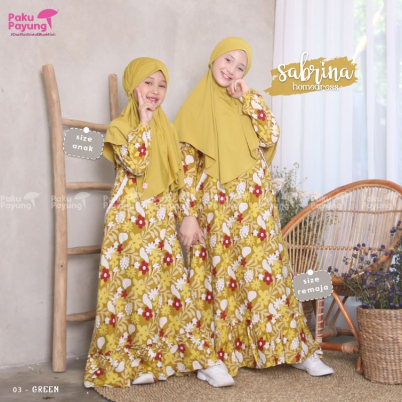 Jual Paku Payung || Gamis Sabrina warna green | Shopee Indonesia