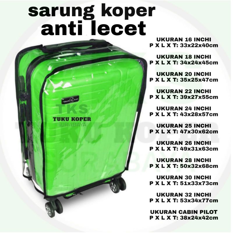 Jual Sarung Koper Cover Mika Size 20 inch - 24 inch -28 inch | Shopee ...