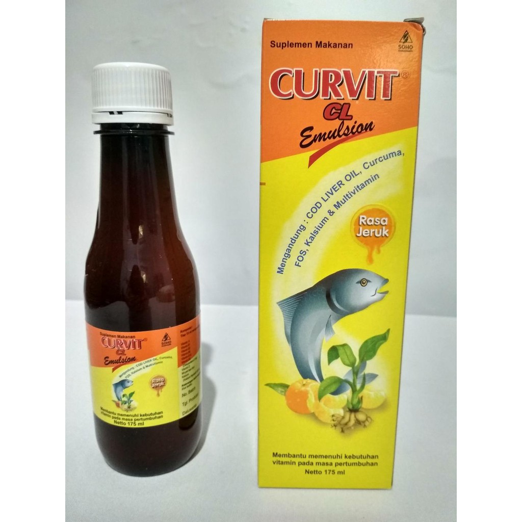 Jual Curvit CL Emulsion Syrup Orange175 ml | Shopee Indonesia