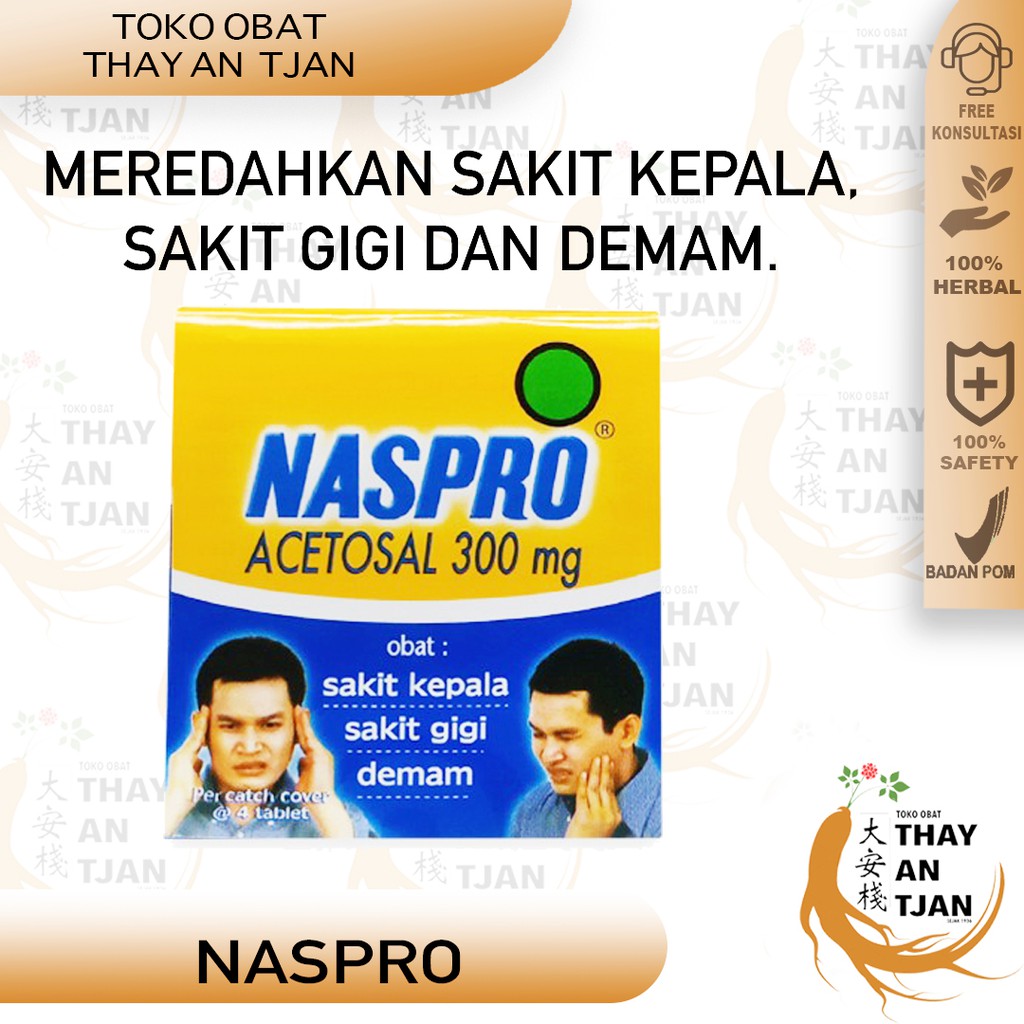 Jual NASPRO | OBAT SAKIT KEPALA | OBAT SAKIT GIGI | DEMAM | ACETOSAL ...