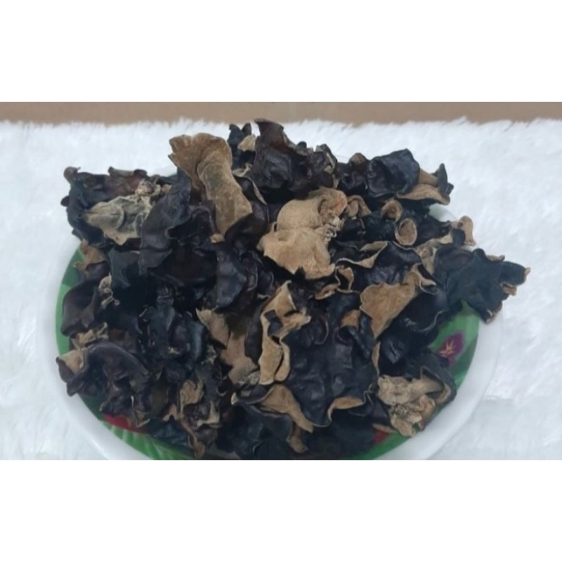 Jual Jamur Kuping Hitam Super 250gram/ Su Brand/ White Black Fungus ...