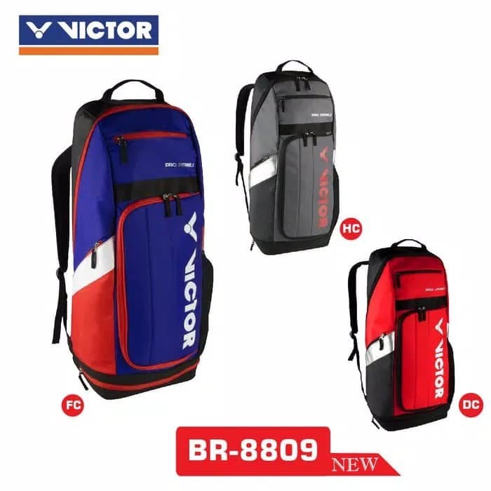Jual tas backpack badminton victor br 8809 / victor br-8809 original ...