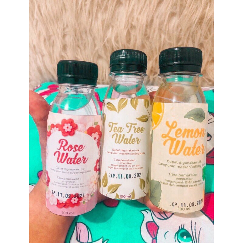Jual ROSE WATER, LEMON WATER, TEA TREE WATER READY BOTOL ULIR (BOTOL ...