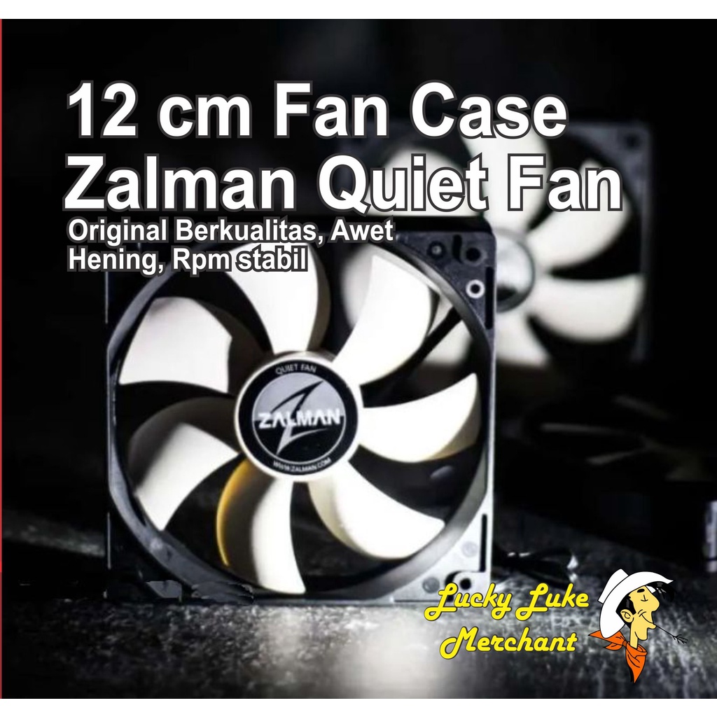 Jual Fan Casing CPU Case Fan Zalman 12cm DC 12V New Kipas casing ...