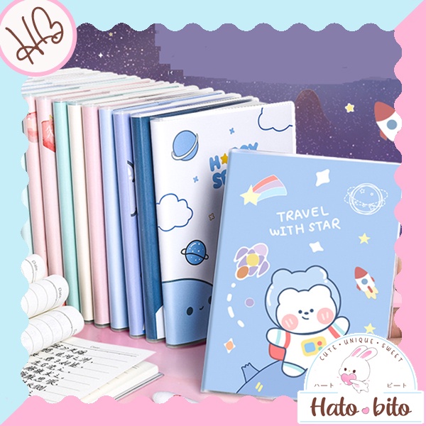Jual 1 set isi 4 pcs buku tulis notebook mini sampul cover PVC lucu ...