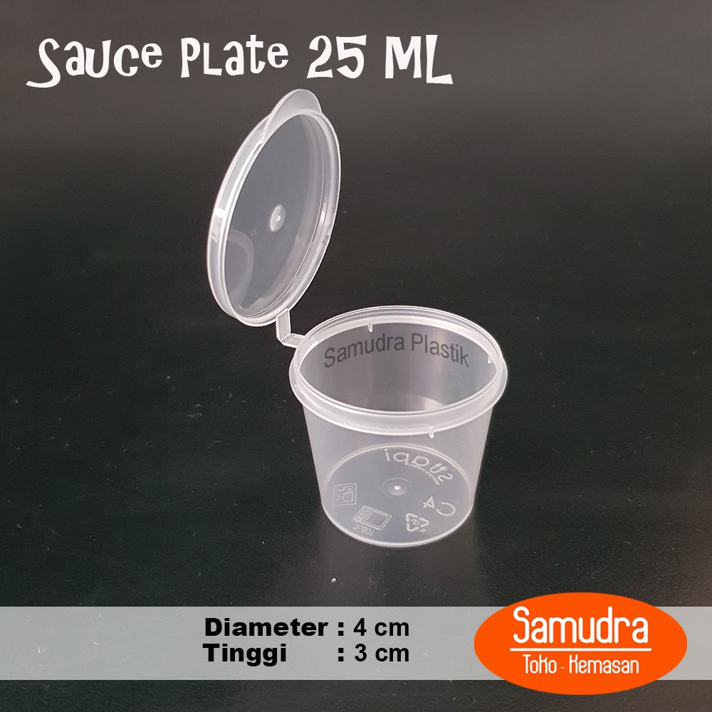 Jual Tempat Saos Plastik 25 ml SUAPI @50 pcs/ Cup Sambal / Sauce ...