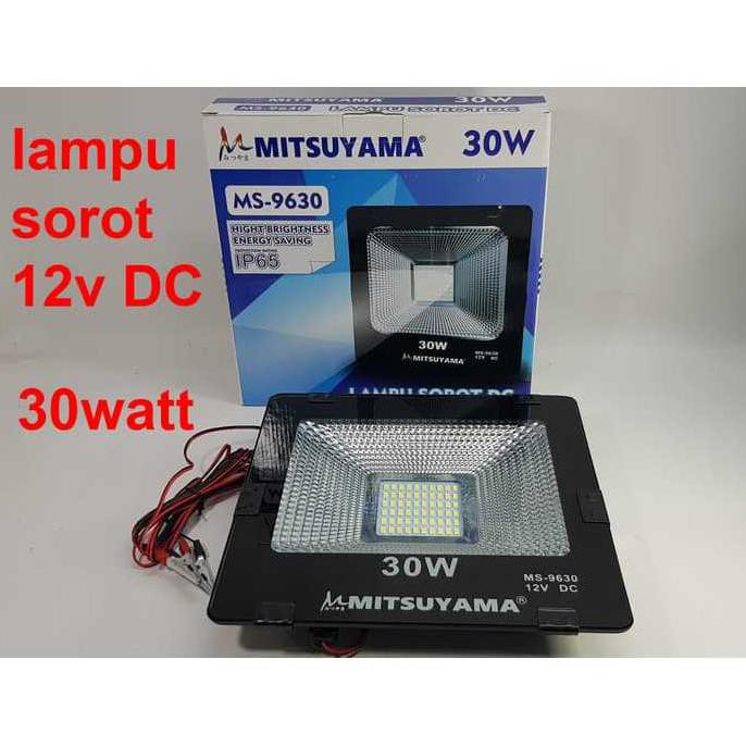 Jual MITSUYAMA 12v DC 30 watt 60 led SMD Floodled IP65 TIPIS / Lampu Sorot | Shopee Indonesia