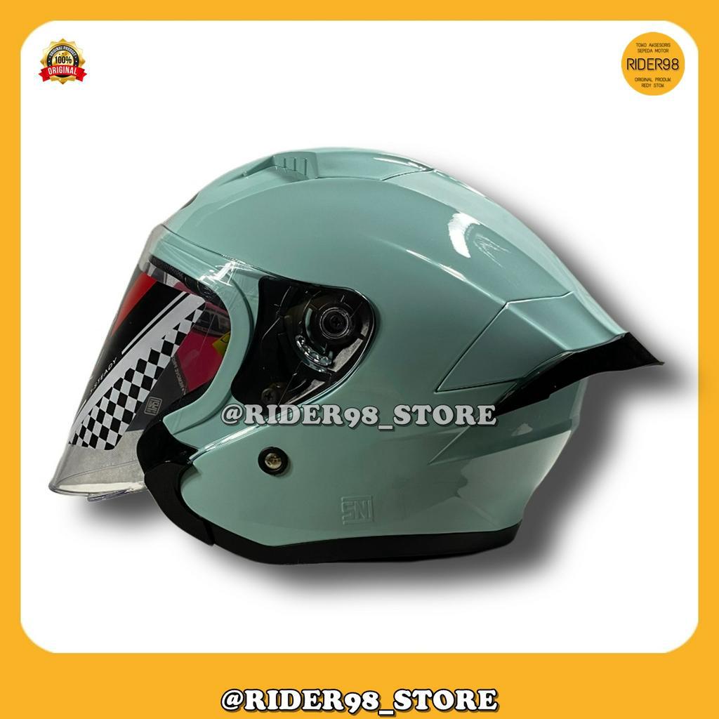 Jual Helmets Sepeda Motor Half Face Gift Sargon Solid Polos Original ...