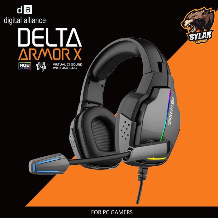 Jual Digital Alliance Delta Armor Plus RGB Multiplatform Gaming Headset ...