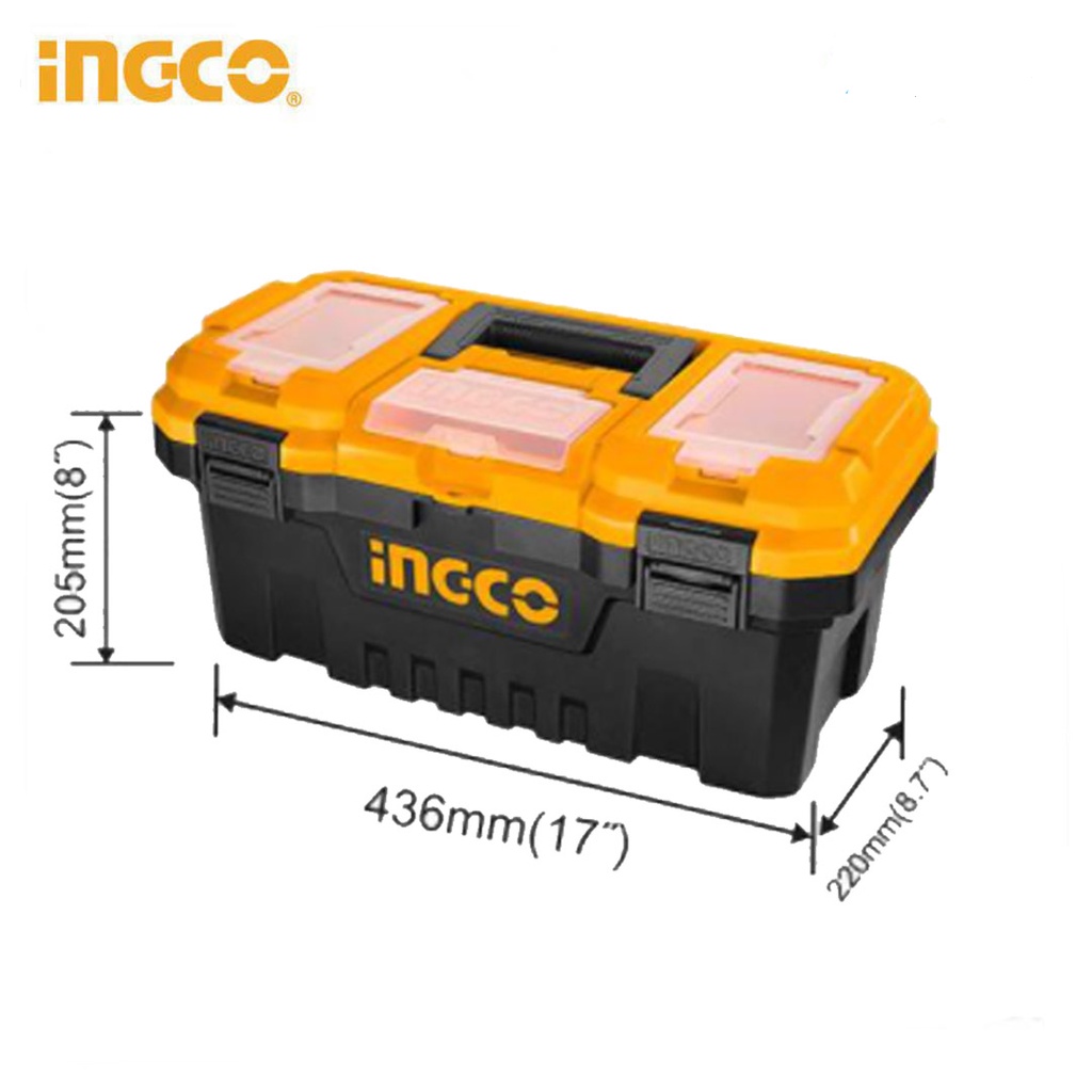 Jual INGCO PBX1701 Toolbox Plastik 17" Tool Box Kit Organizer Tools Bok ...
