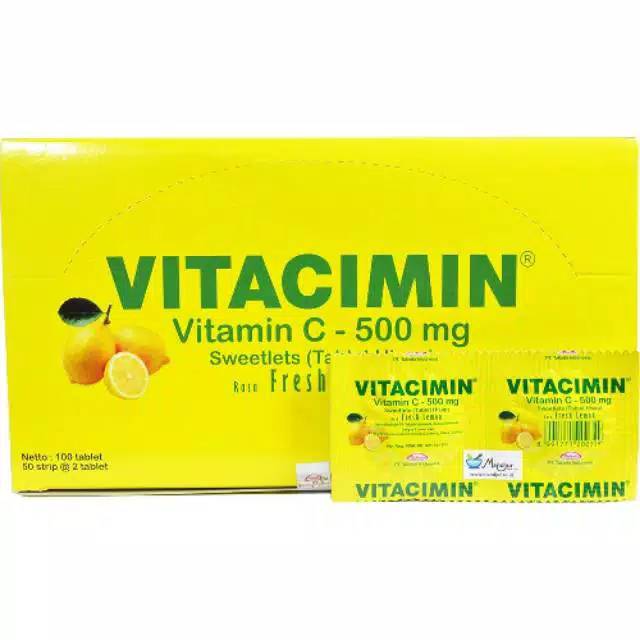 Jual Vitacimin C-500mg/strip (2 tablet) | Shopee Indonesia