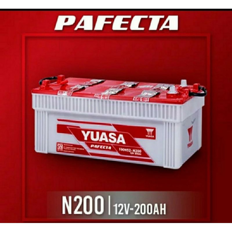 Jual Aki Accu Yuasa Pafecta N200 190H52 12v/200 ah (Kapal, Genset, Alat berat, Bus, Truk dll ...