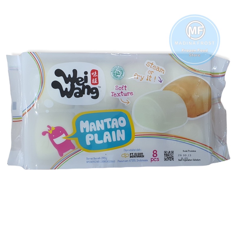 Jual WEI WANG MANTAO PLAIN MANTOU isi 8 WEIWANG | Shopee Indonesia