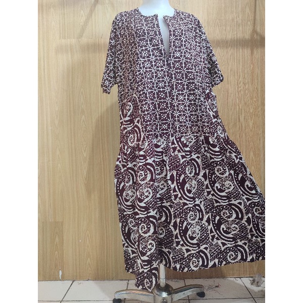 Jual BATIK HUZA Daster Ermina Resleting, daster cantik kekinian, daster ...