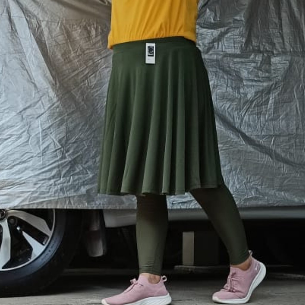 Jual Legging Rok Jumbo Sport Model Payung Skirt Leging Wanita Jersey ...