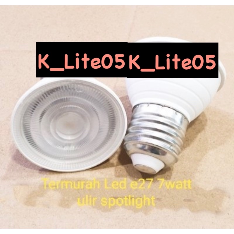 Jual Lampu sorot spotlight e27 7watt / Led e27 spot 7w fitting ulir ...