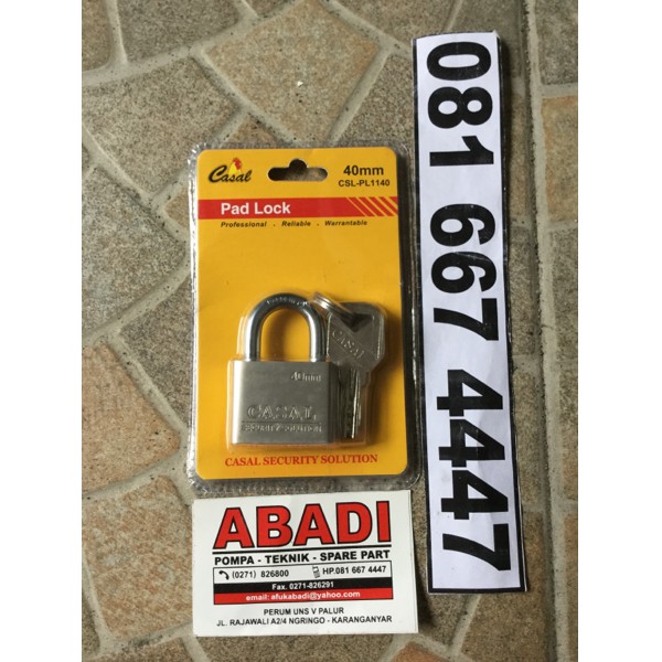Jual Gembok stainless CASAL 40 mm | Shopee Indonesia