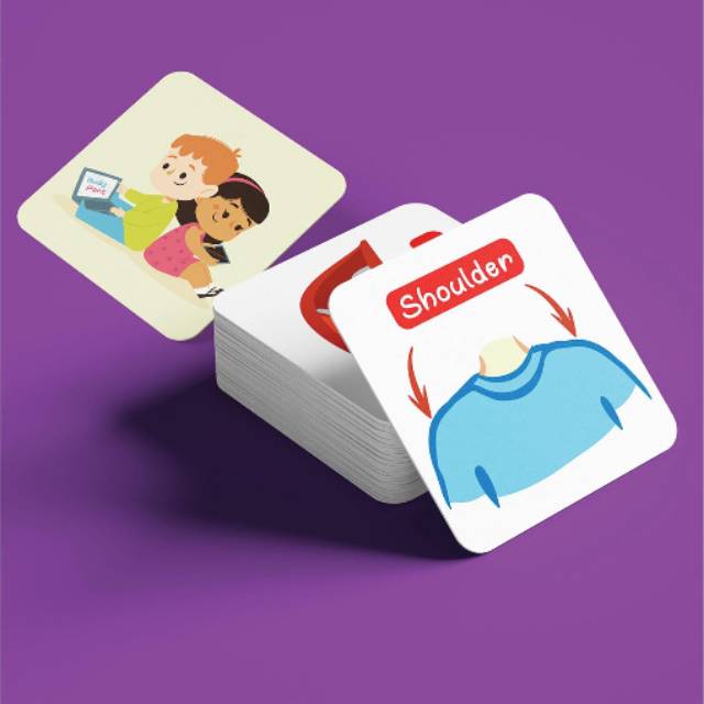 Jual FLASH CARD - MAINAN EDUKASI ANAK I MEMORY GAME - BODY PART ...