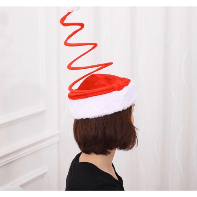 Jual Topi natal spiral/ topi spiral natal/ topi natal unik/ christmas ...