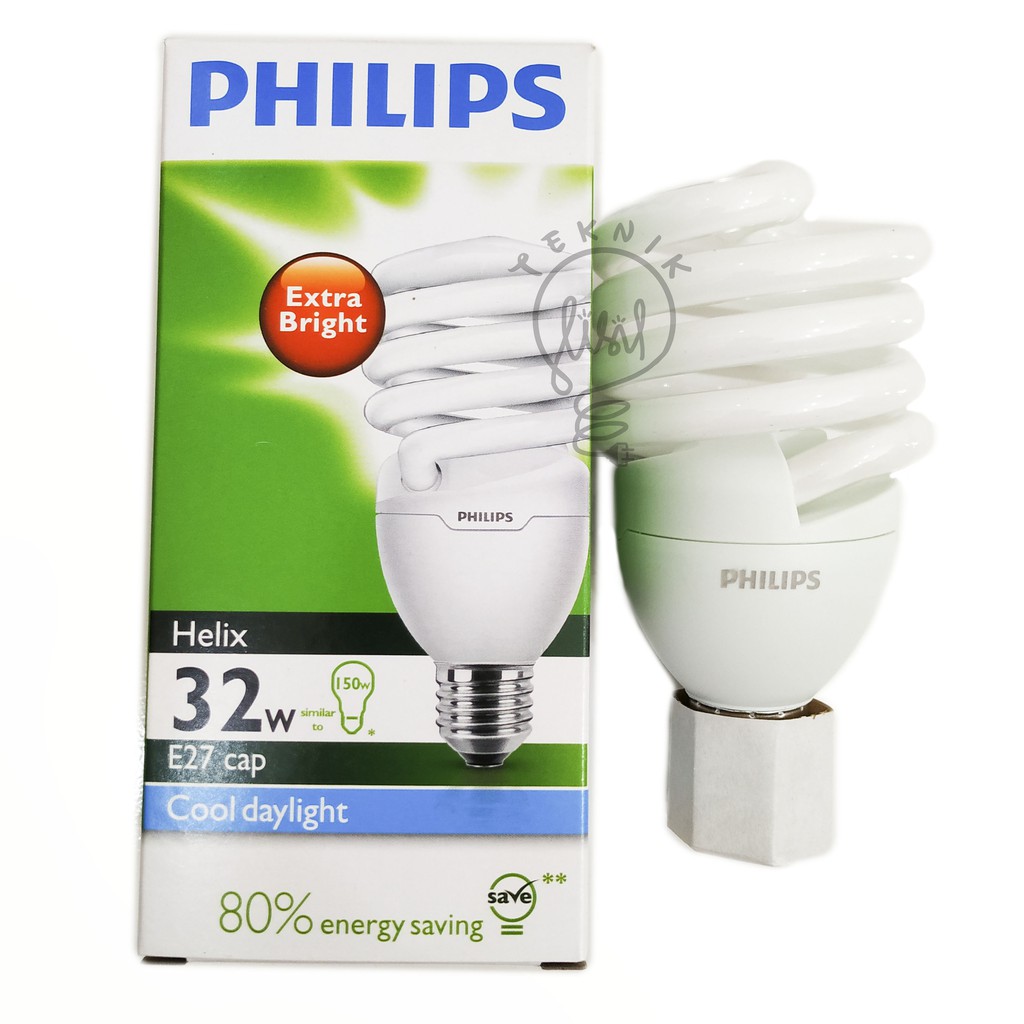 Jual LAMPU PHILIPS HELIX 32W BOHLAM CFL SPIRAL 32 W WATT PUTIH ...