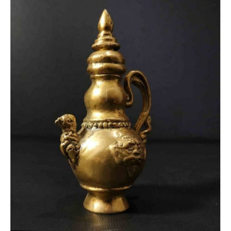 Jual Cupu Manik Kuningan Teko Mini Antik Unik Gambar Barong | Shopee ...