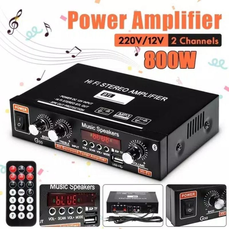 Jual Power Amplifier Digital Sunbuck Car Audio HiFi Stereo Amplifier ...