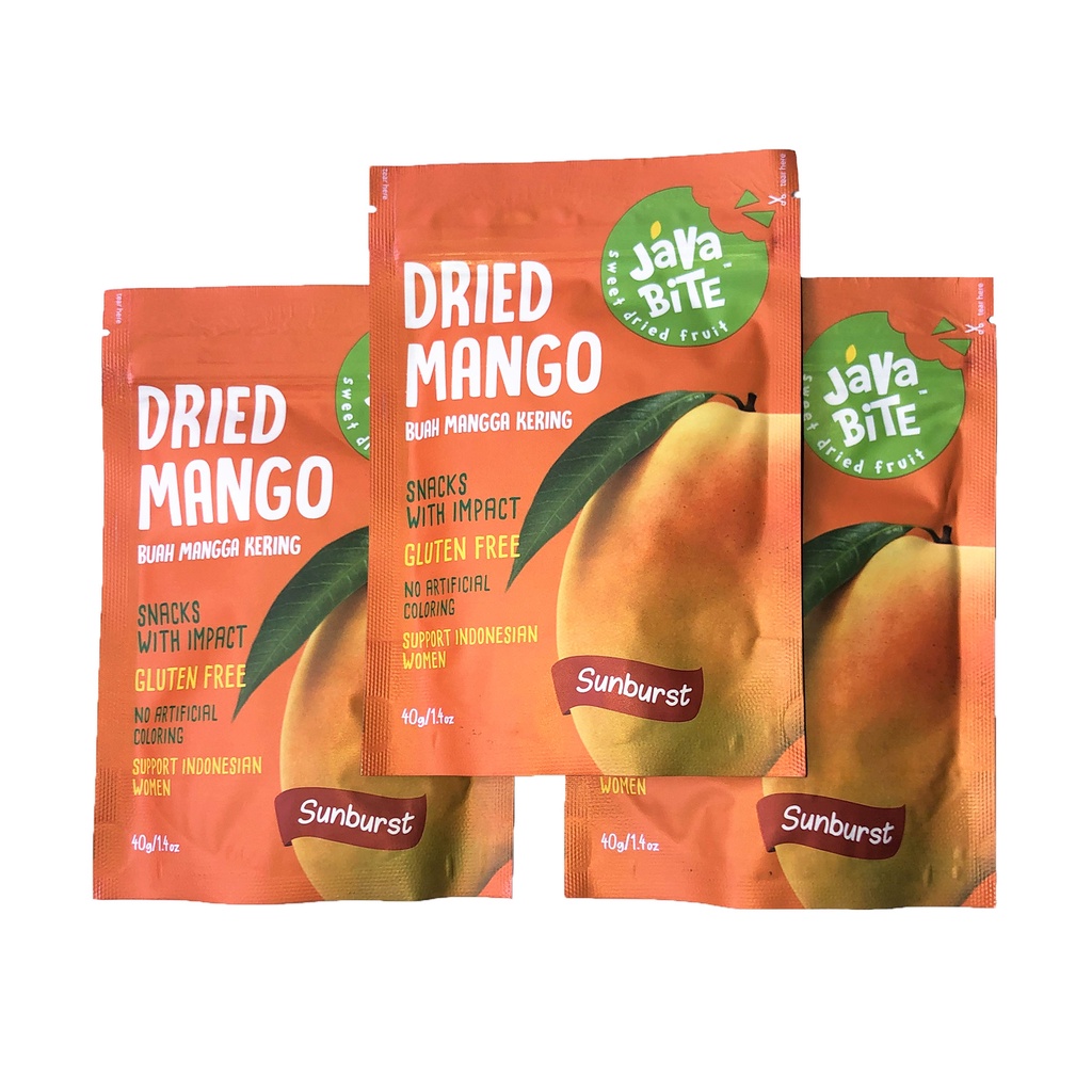Jual 3pcs Java Bite - Dried Mango “Sunburst” (Mangga Podang Kering ...