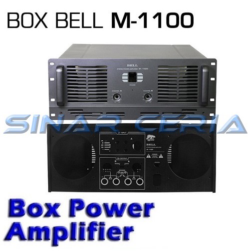 Jual Box Power Amplifier M-1100 Box BELL M1000 Box Amply M 1100 ...