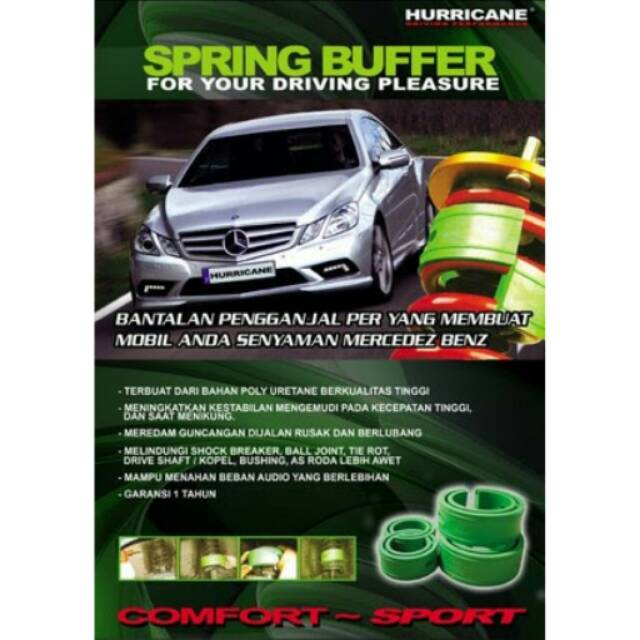 Jual Spring Buffer (Damper) Green HURRICANE Type C [ORIGINAL] | Shopee ...