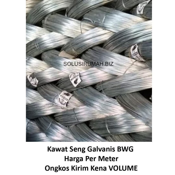 Jual Kawat Seng Galvanis BWG 24 - 0.5 mm Harga Per Meter Kawat Tali Licin | Shopee Indonesia