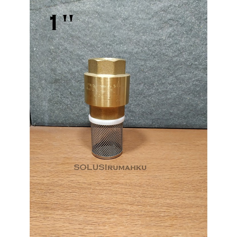 Jual SET Tusen Klep ONDA Kuningan 1" + Filter Tusen Stainless Steel 1 ...