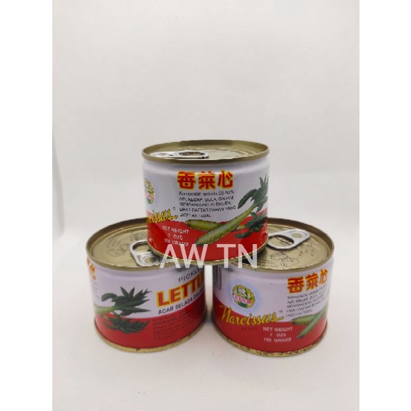 Jual lettuce / acar selada dalam kaleng narcissus /acar dalam kaleng ...
