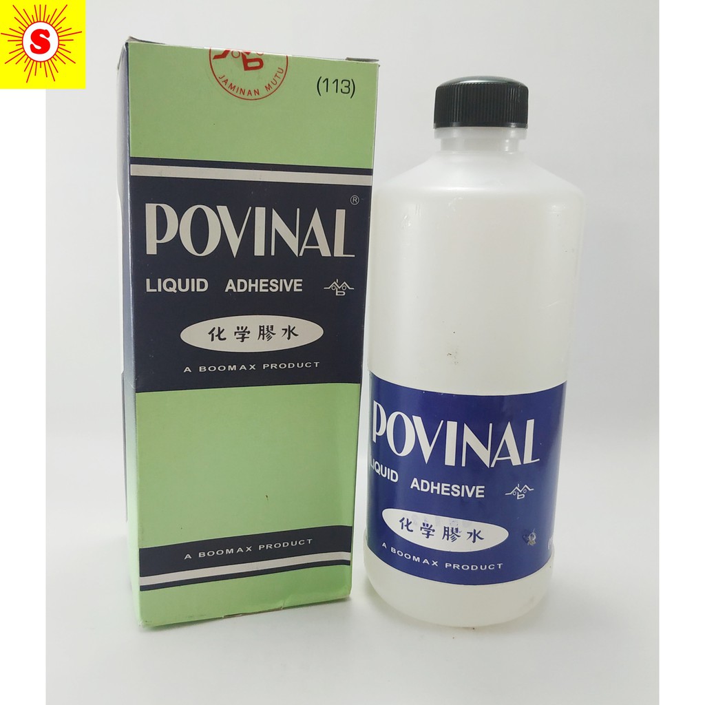 Jual Lem Povinal 500 ml ~ Liquid Adhesive Jumbo 113 Refill, Slime ...