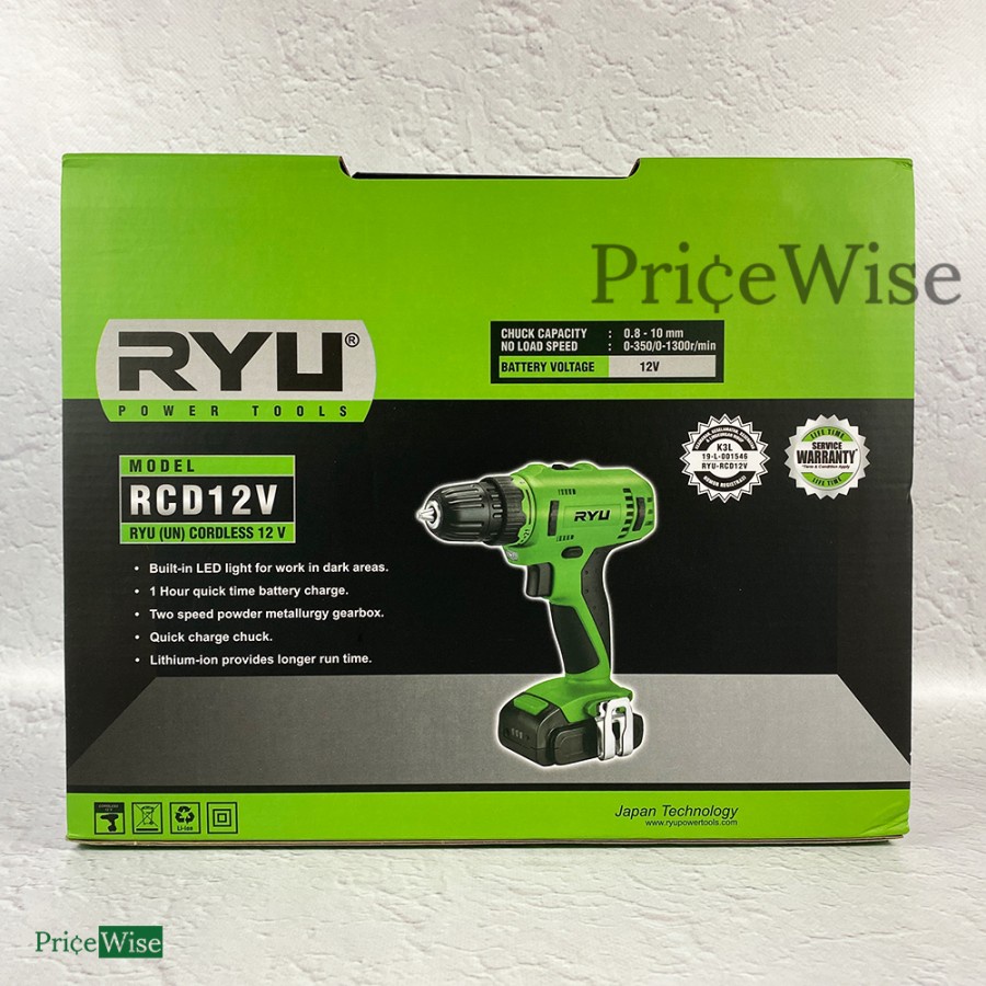 Jual Mesin Bor Baterai RCD 12 V Ryu / Cordless Drill RCD12V | Shopee ...