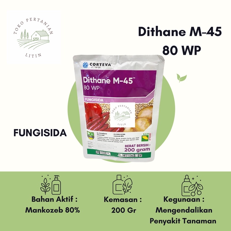 Jual Dithane M-45 80 WP - 200 Gr ( Fungisida ) Mengendalikan Penyakit ...