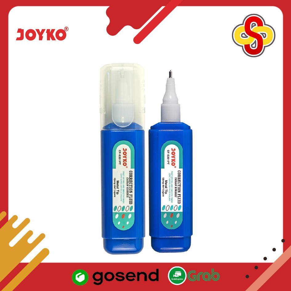 Jual Correction Fluid / Tipe X / Stipo Cair Joyko CF-S201PT | Shopee ...